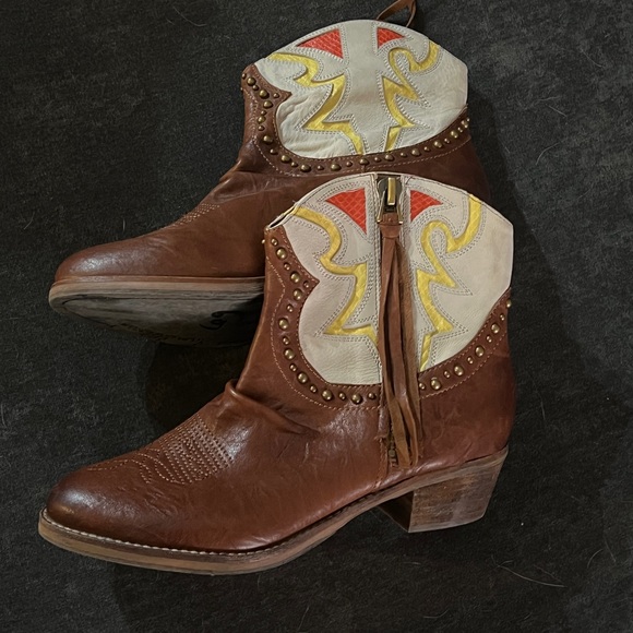 Sam Edelman | Shoes | Sam Edelman Shane Brown Leather Western Boots ...